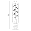 Vintlux E27 4W T30 265lm 2200K Karu 130mm Gold Tube Dimmable LED Bulb ...